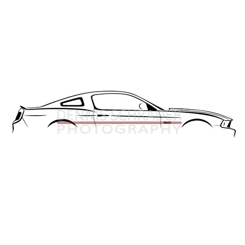 Ford Mustang GT 2012 Digital Download Car Illustration svg Vector ...