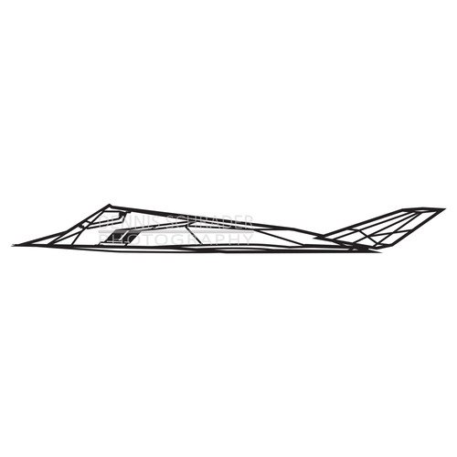 F-117 Nighthawk Side Fighter Jet Plane Digital Download Illustration ...