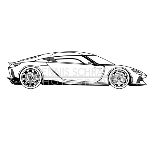 Koenigsegg Gemera Digital Download Car Illustration svg Vector ...