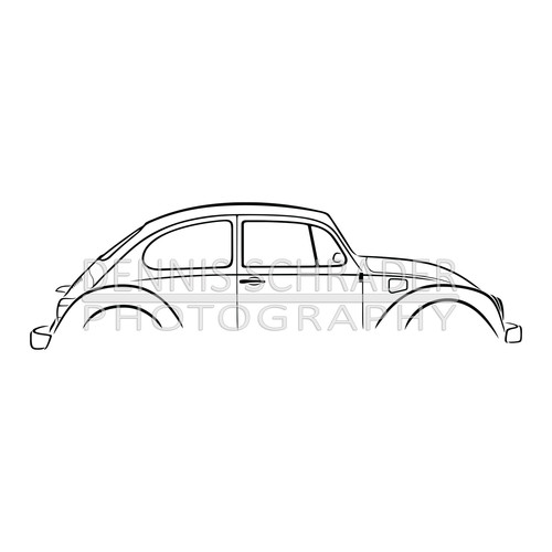 Volkswagen Beetle Digital Download Car Illustration svg Vector ...