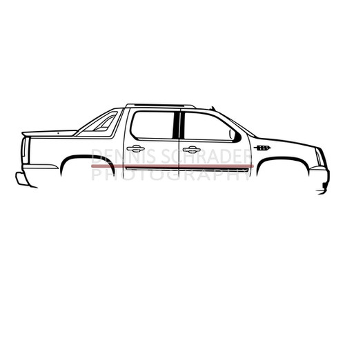 Cadillac Escalade EXT 2009 Digital Download Car Illustration svg Vector ...