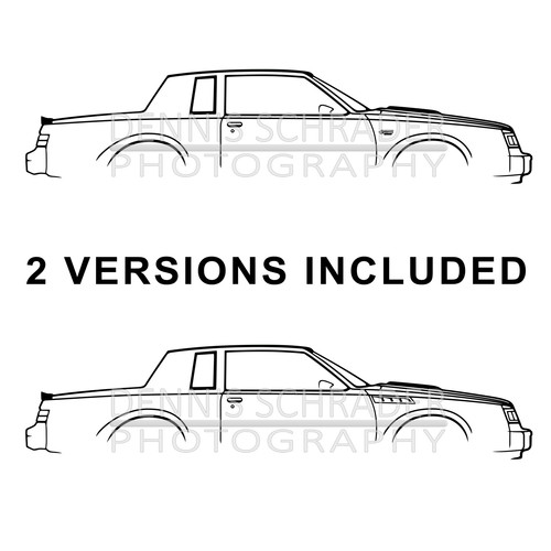 Buick Grand National GNX Digital Download Car Illustration svg Vector ...