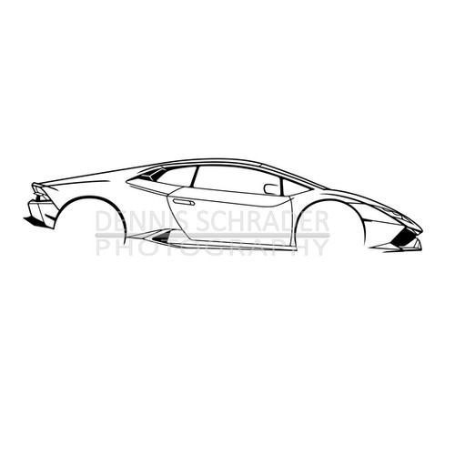 Lamborghini Huracan Licensed Digital Download svg Vector | Fastlane ...