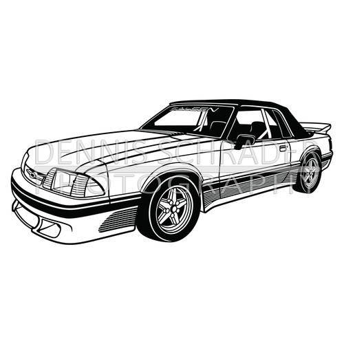 Ford Saleen Mustang Convert Licensed Digital Download svg Vector ...