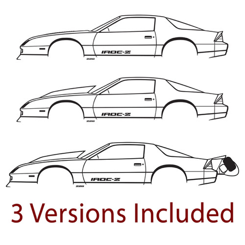 Chevrolet Camaro IROC 1987 Digital Download Car Illustration svg Vector ...