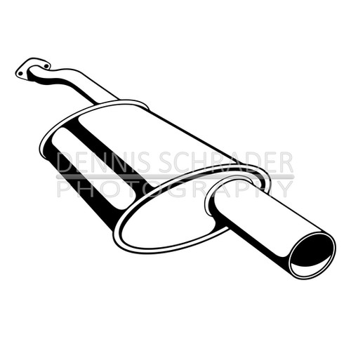 Muffler Exhaust Graphic Digital Download Car Illustration svg ...
