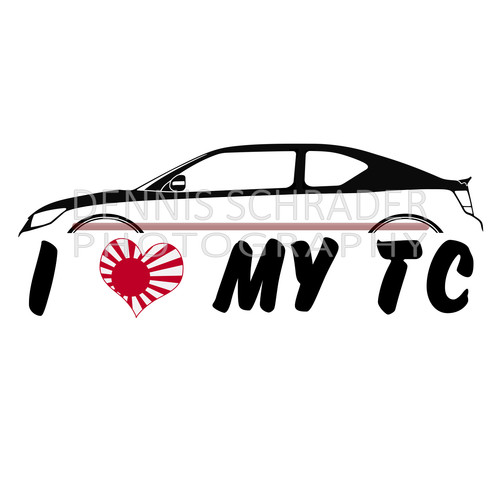 Scion TC I Love My TC Digital Download Car Illustration svg Vector ...