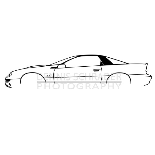 Chevrolet Camaro SS 2000 Digital Download Truck Illustration svg Vector ...
