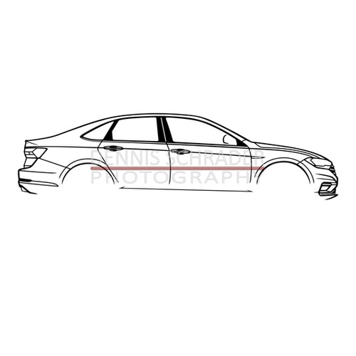 Volkswagen Jetta Mk7 Digital Download Car Illustration svg Vector ...