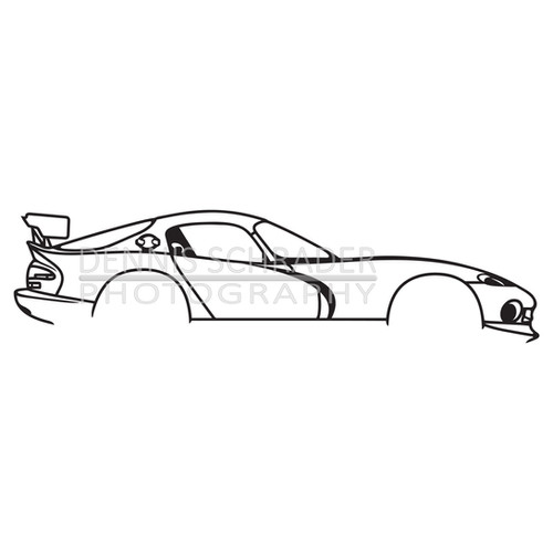 Dodge Viper ACR with Wing Digital Download Car Illustration svg Vector ...