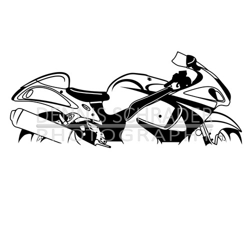 Suzuki Hayabusa Streetbike Digital Download Motorcycle Illustration svg ...