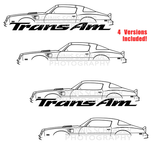 Pontiac Firebird Trans-Am 1977 Digital Download Car Illustration svg ...