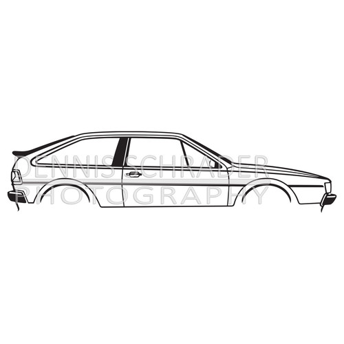 Volkswagen Scirocco Licensed Digital Download svg Vector | Fastlane ...