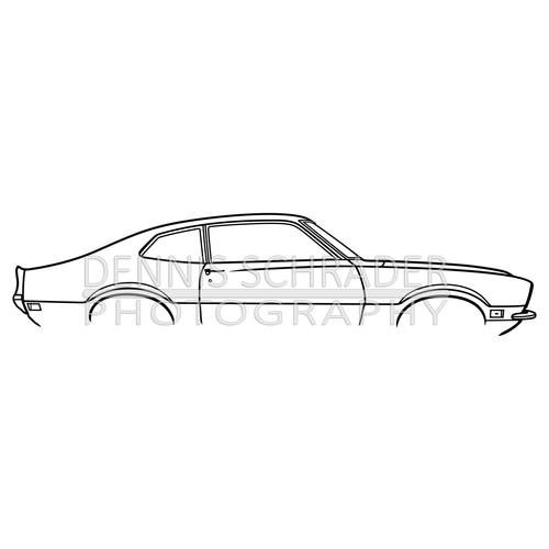 Ford Maverick 1973 Digital Download Car Illustration svg Vector ...