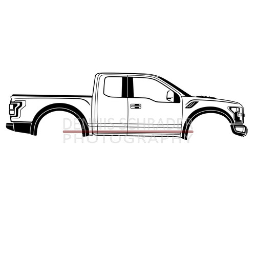 Ford Raptor Truck Digital Download Truck Illustration svg Vector ...