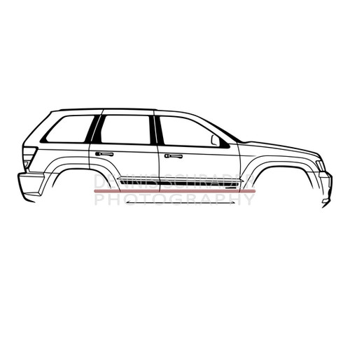 Jeep Grand Cherokee SRT8 Digital Download SUV Illustration svg Vector ...