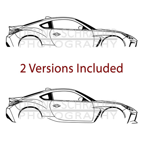 Toyota GR86 2022 Digital Download Car Illustration svg Vector ...