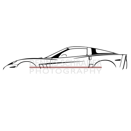 Chevrolet Corvette C6 Grand Sport Digital Download Car Illustration svg ...