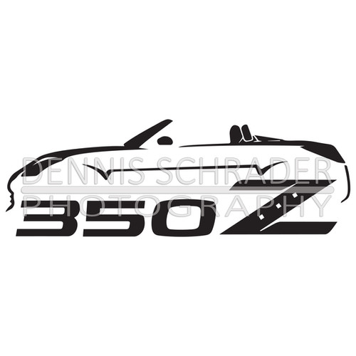 Nissan 350Z Convertible Digital Download Car Illustration svg ...