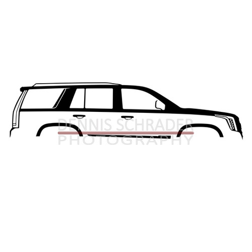 Cadillac Escalade Digital Download Car Illustration svg Vector ...