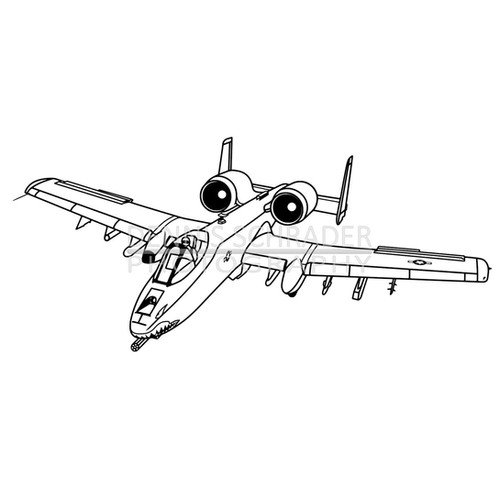 A-10 Thunderbolt II Fighter Digital Download Warplane Illustration svg ...