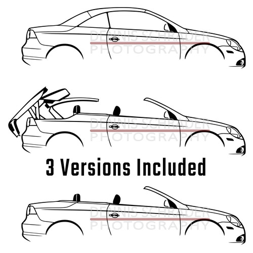 Volkswagen EOS 2010 Digital Download Car Illustration svg Vector ...