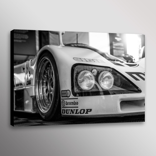 Mazda 787B Racecar Black and White Canvas Print Wall Art | Fastlane ...
