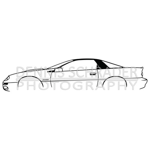 Chevrolet Camaro Z28 2000 Gen 4 Digital Download Truck Illustration svg ...