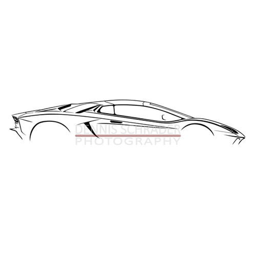 Lamborghini Aventador Digital Download Car Illustration svg Vector ...