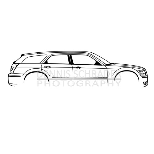 Dodge Magnum Digital Download Car Illustration svg Vector | Fastlane ...