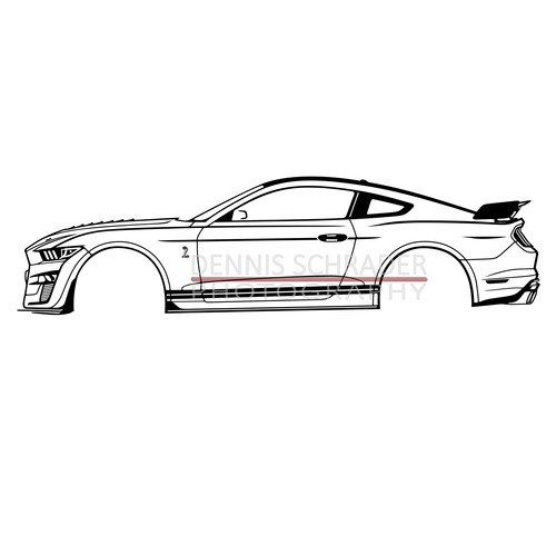 Ford Mustang Shelby GT500 2020 Licensed Digital Download svg Vector ...