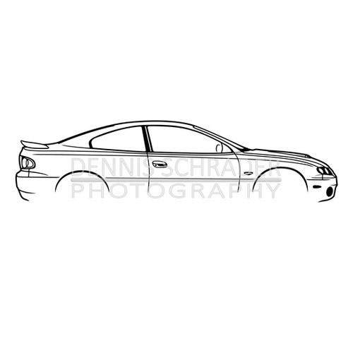 Pontiac GTO 2006 Digital Download Car Illustration svg Vector ...