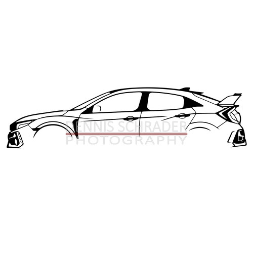 Honda Civic Type R 2020 Licensed Digital Download svg Vector | Fastlane ...