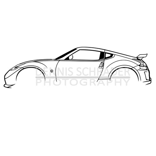 Nissan 370Z Nismo 2014 Digital Download Car Illustration svg Vector ...