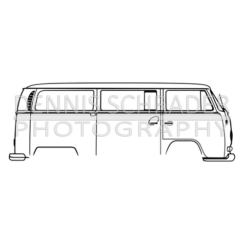 Volkswagen Bus Licensed Digital Download svg Vector | Fastlane Photoworks