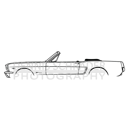 Ford Mustang Convertible 1965 Digital Download Car Illustration svg ...