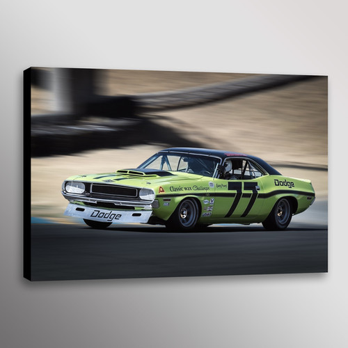 1970 Dodge Challenger Trans-Am #6 of Sam Posey Racecar Canvas Print ...