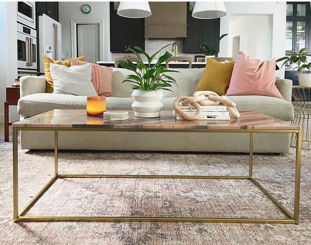 a simple coffee table styling formula + 4 different looks