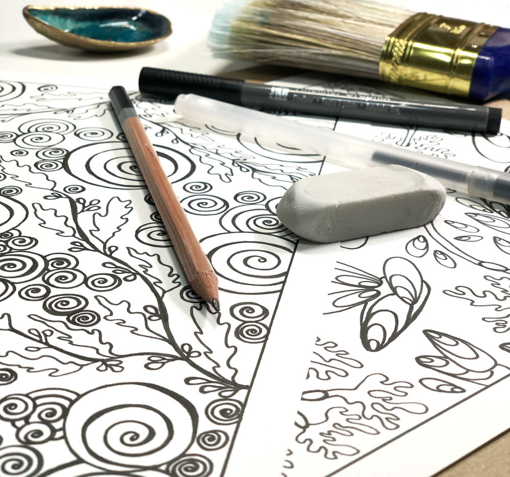 Finding Your Creative Calm with Free Art Colouring Pages for YOU
