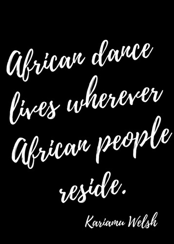 African Dance Quote T-shirt | umfundalai