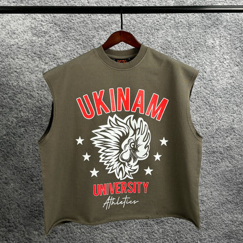 Ukinam University Athletics Raw Edge Muscle Shirt | SLAY247