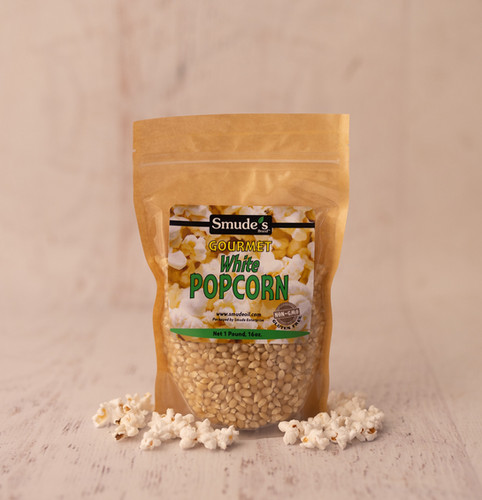 Smude's Brand Gourmet White Popcorn - 1 lb. | Smude Sunflower Oil