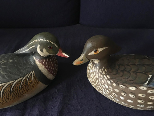 Wood duck pair | Reggie Birch Decoys