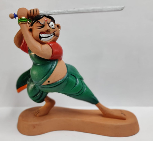 Angry Maushi Terracotta Figurine | kinistudios