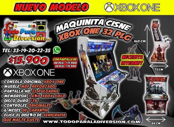 Maquinitas arcade, xbox y multijuegos