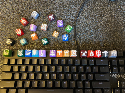 Dungeons and Dragons Class Icon Keycaps D&D Polymer Clay (Mechanical ...