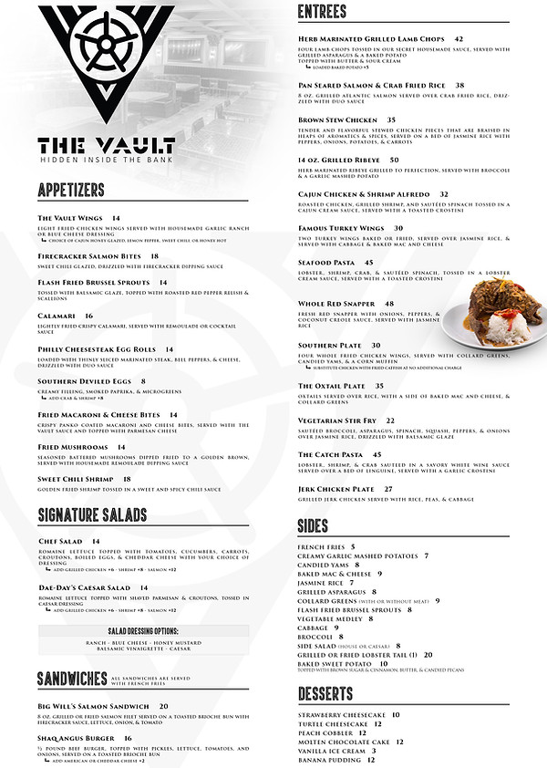 MENU | THE VAULT