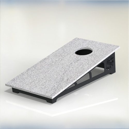 Frameless Granite Cornhole Boards | The Slanted Slab