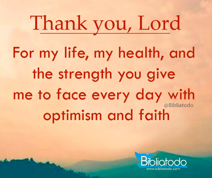 Thank you, Lord!