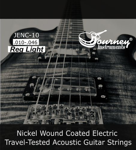 Nickle Wound Electric Coated Guitar Strings- 10 Light, JENC-10 ...